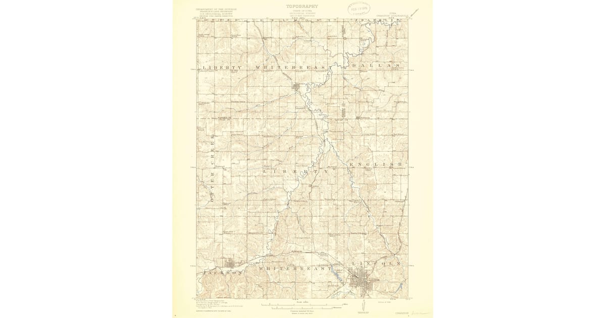 Old Maps of Whitebreast, IA for Academic Research | Pastmaps
