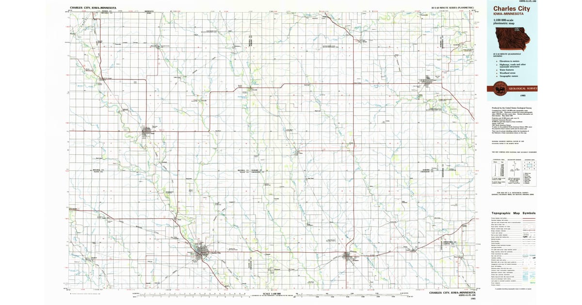 1980s Maps of Alta Vista, IA | Pastmaps