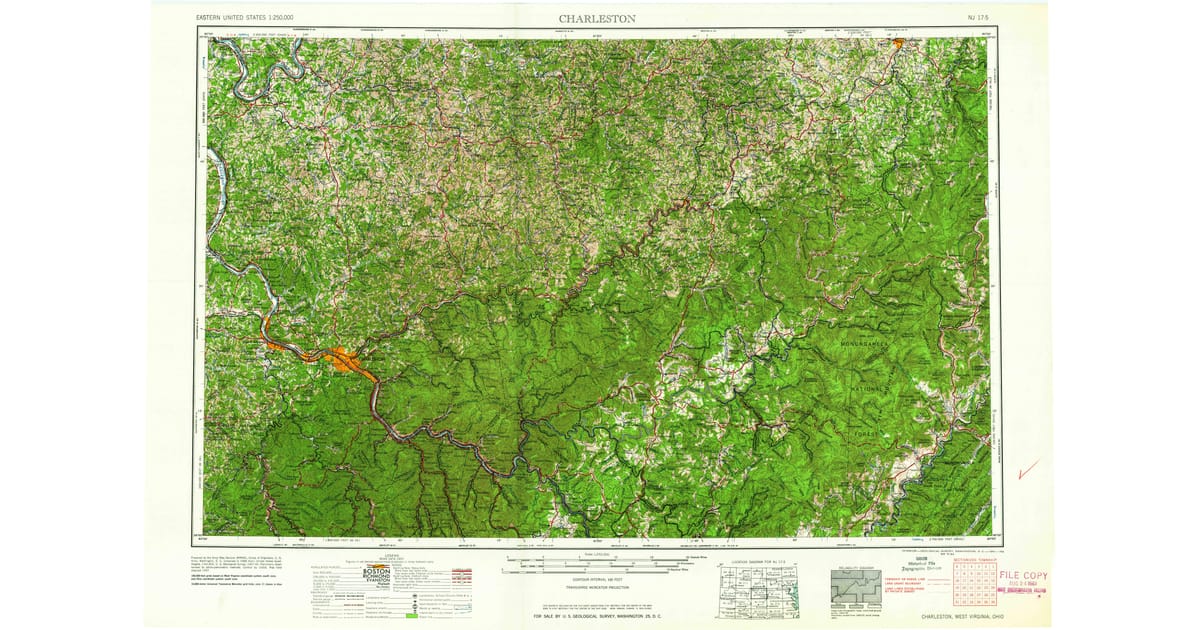 1960s Maps of Fayette, WV | Pastmaps