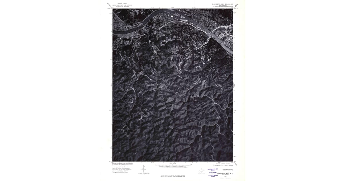 1970s Maps of Davis Creek, Kanawha County | Pastmaps