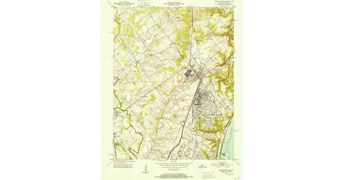 1950s Maps of Clark County, IN | Pastmaps