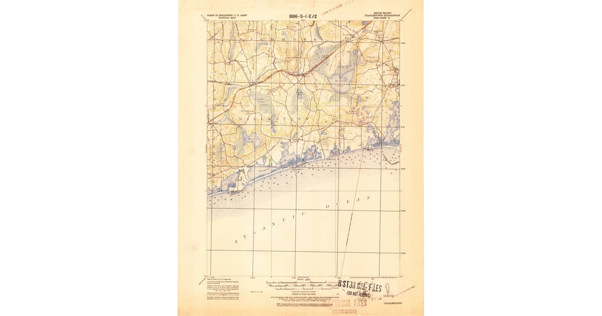 1900s (20th Century) Maps of Quonochontaug Beach, South County | Pastmaps