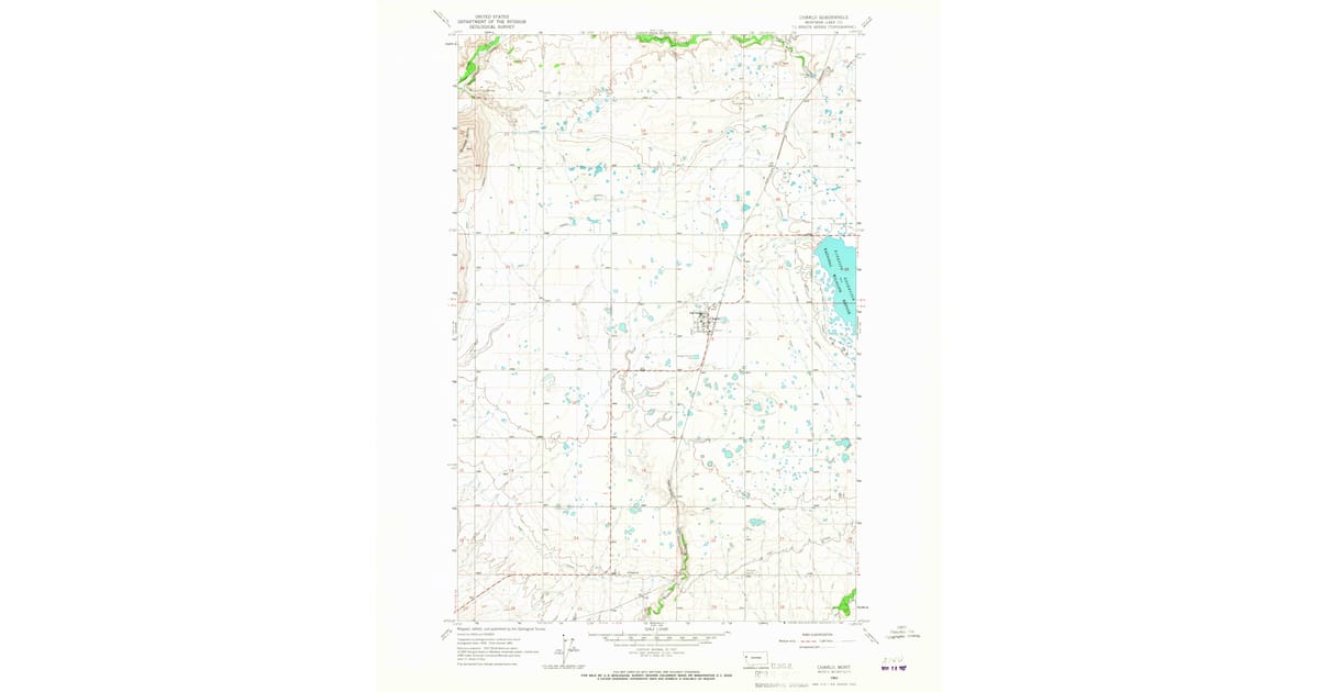 1965 Map of Charlo, MT — High-Res | Pastmaps