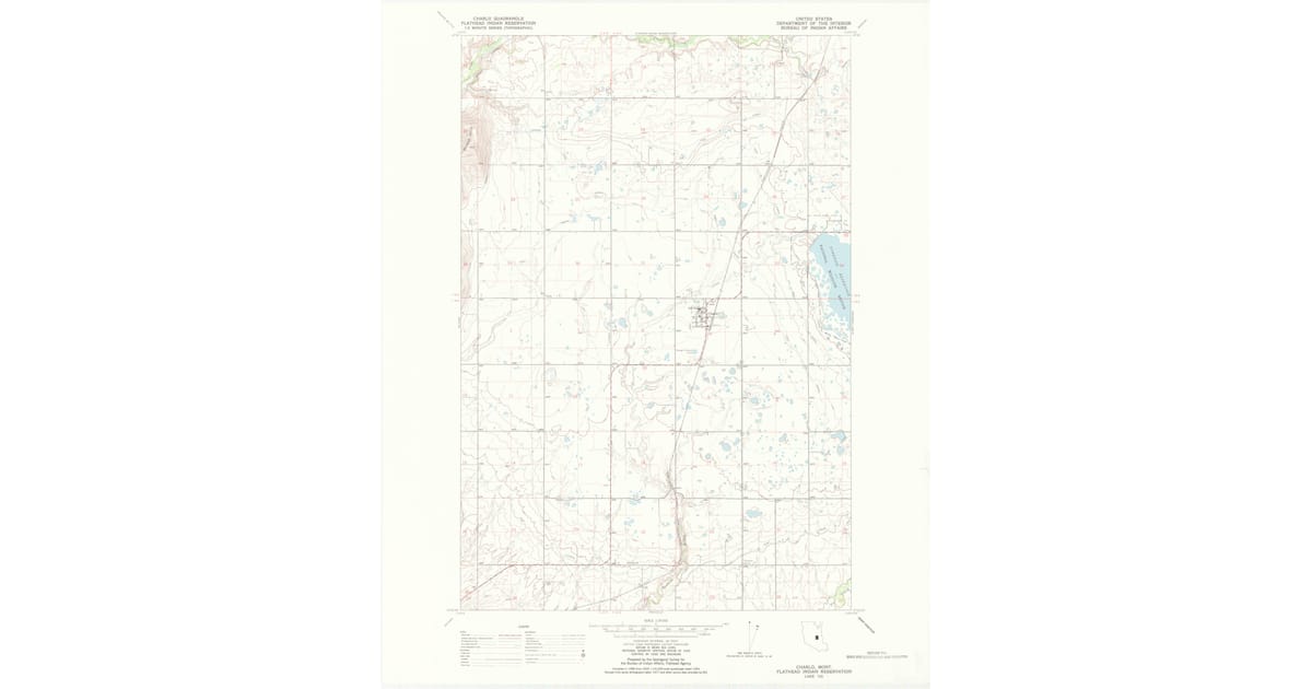 1988 Map of Charlo, MT — High-Res | Pastmaps