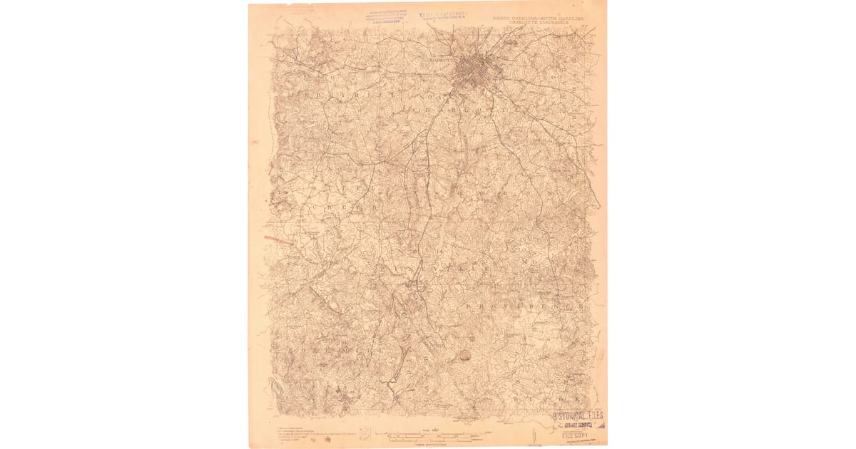 1900s (20th Century) Maps of Old Farm, Charlotte | Pastmaps