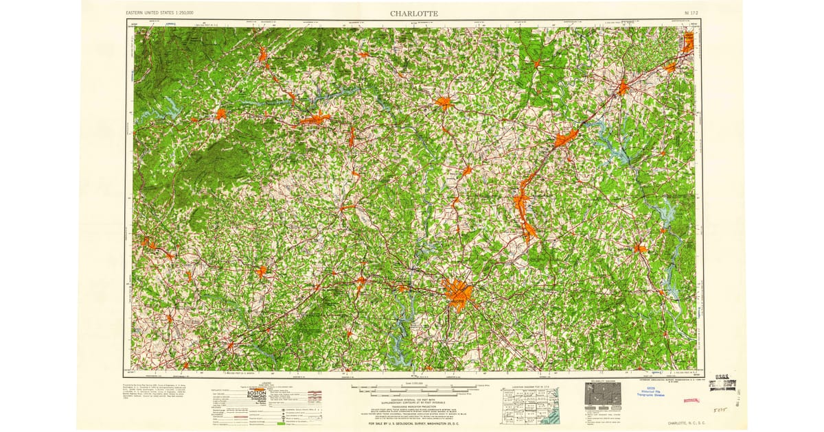 1960s Maps of Lancaster County, SC | Pastmaps