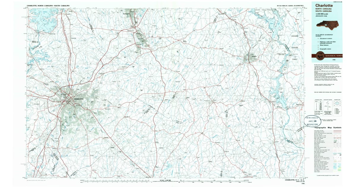 1980s Maps of Sherwood Forest, Charlotte | Pastmaps