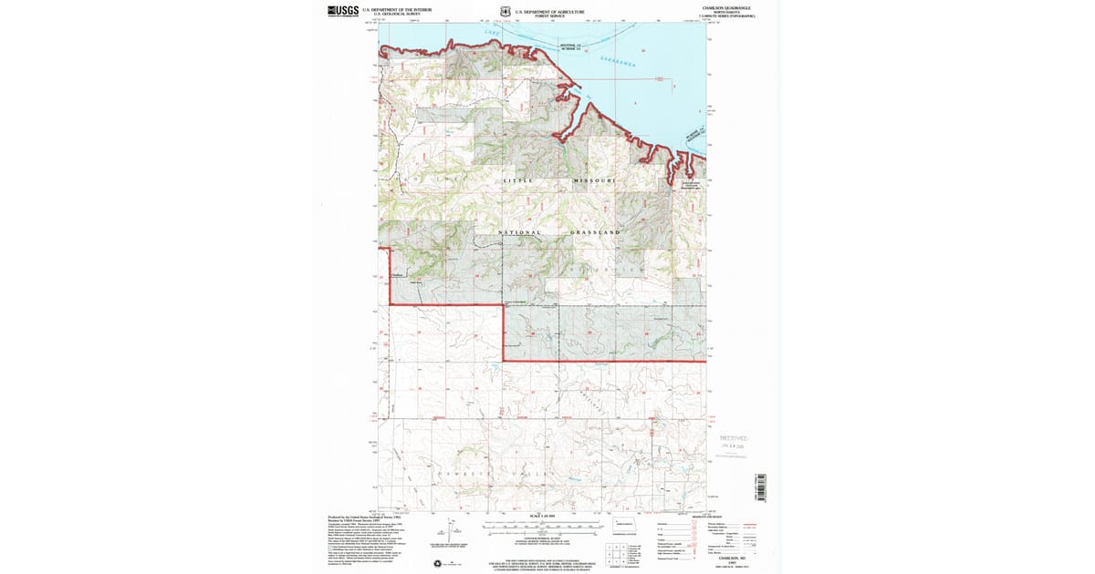 1997 Map of Charlson, McKenzie County, ND — High-Res | Pastmaps