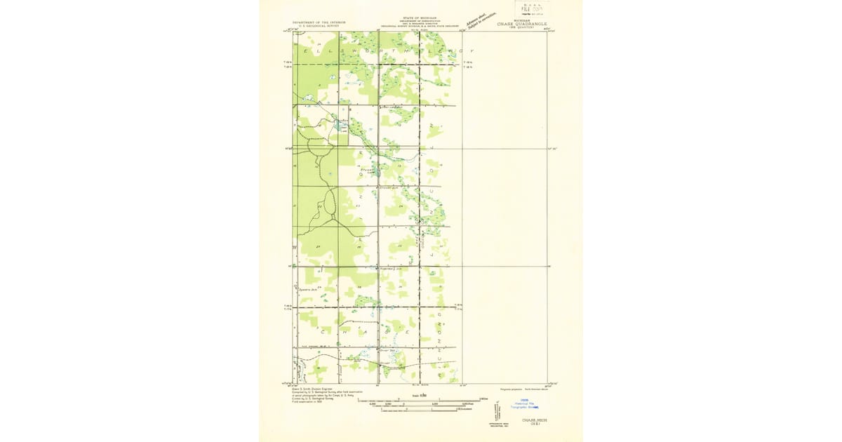 Old Maps of Osceola County, MI for Academic Research | Pastmaps