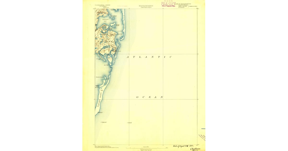 1888 Map of Chatham, Barnstable County, MA — High-Res | Pastmaps