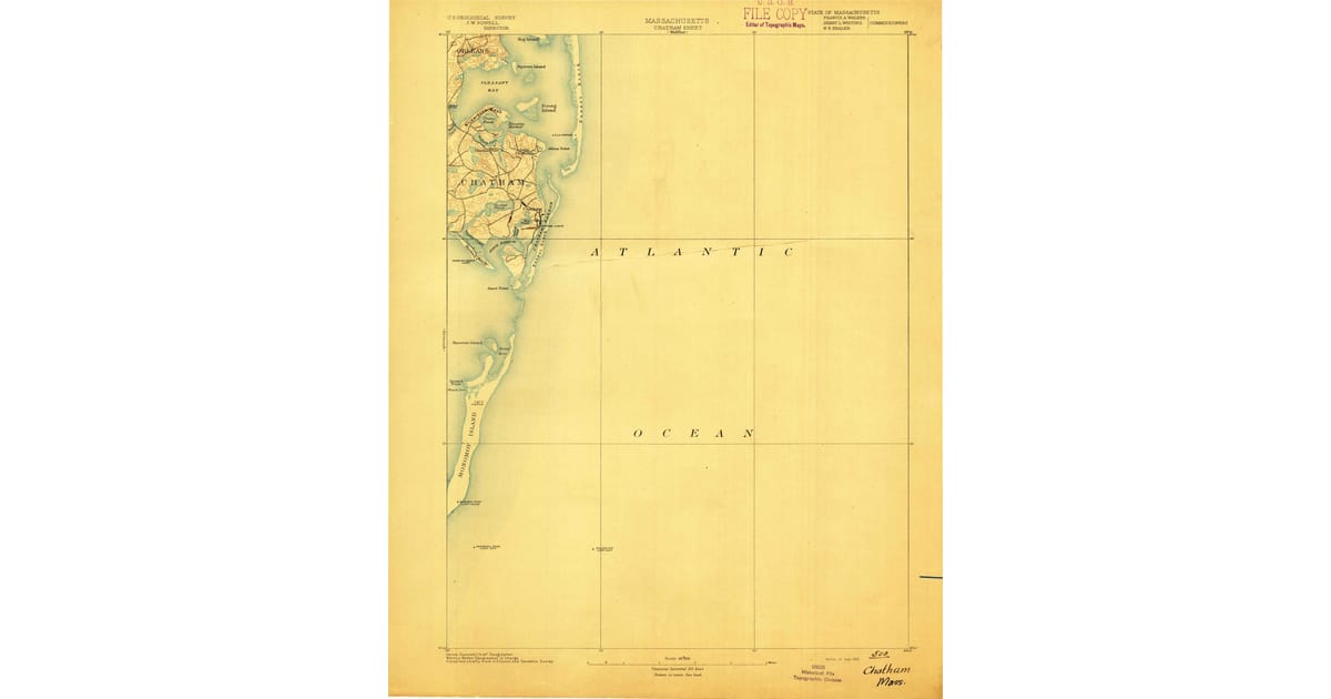 1893 Map of Chatham, Barnstable County, MA — High-Res | Pastmaps