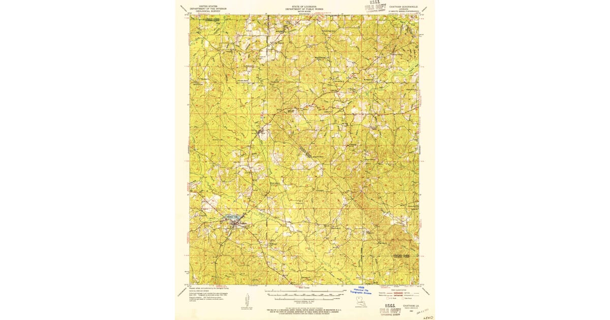 Old Historical Maps of Mount Moriah, LA | Pastmaps
