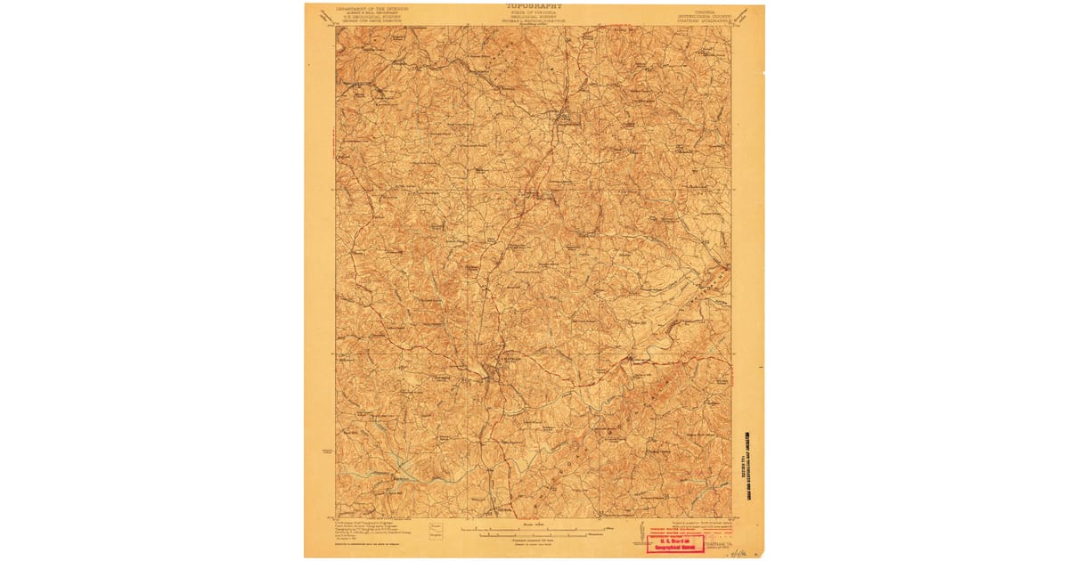 1923 Map of Chatham, VA — High-Res | Pastmaps