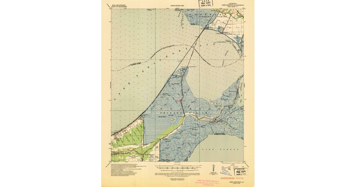 1930s Maps of Tamaron, New Orleans | Pastmaps