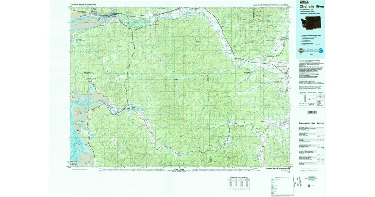 1990s Maps of Lankner, WA | Pastmaps
