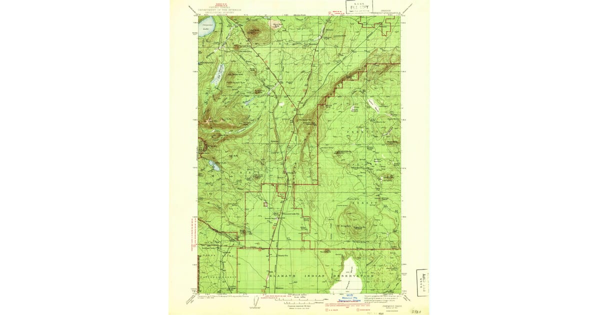 1940s Maps of Klamath County, OR | Pastmaps