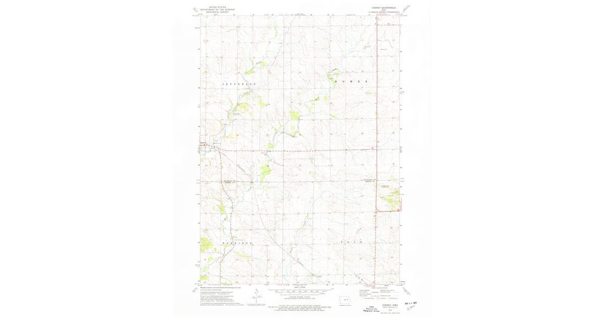 1973 Map of Cheney, Buchanan County, IA — High-Res | Pastmaps