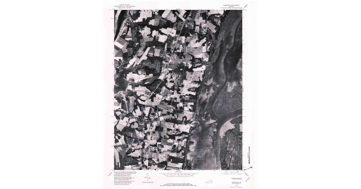 1977 Map of Cheriton, VA — High-Res | Pastmaps