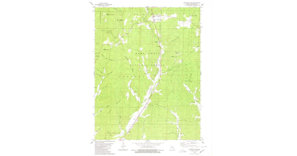 1980s Maps of Madison County, MO | Pastmaps