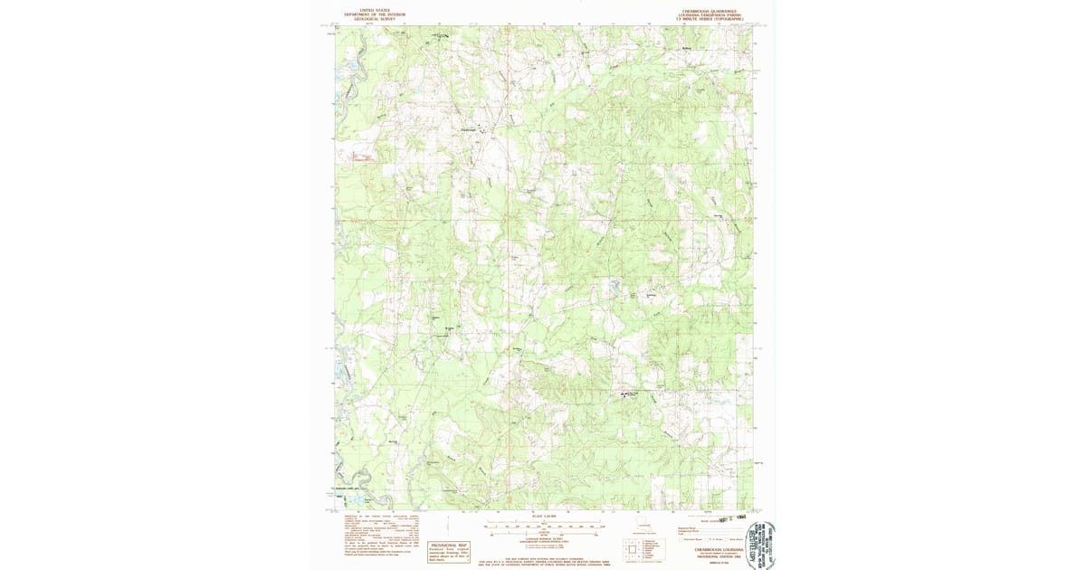 1983 Map of Chesbrough, Tangipahoa Parish, LA — High-Res | Pastmaps