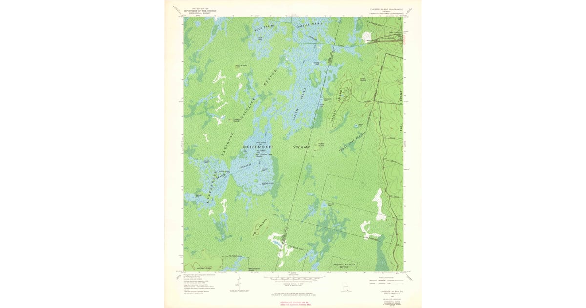 1960s Maps of Ware County, GA | Pastmaps