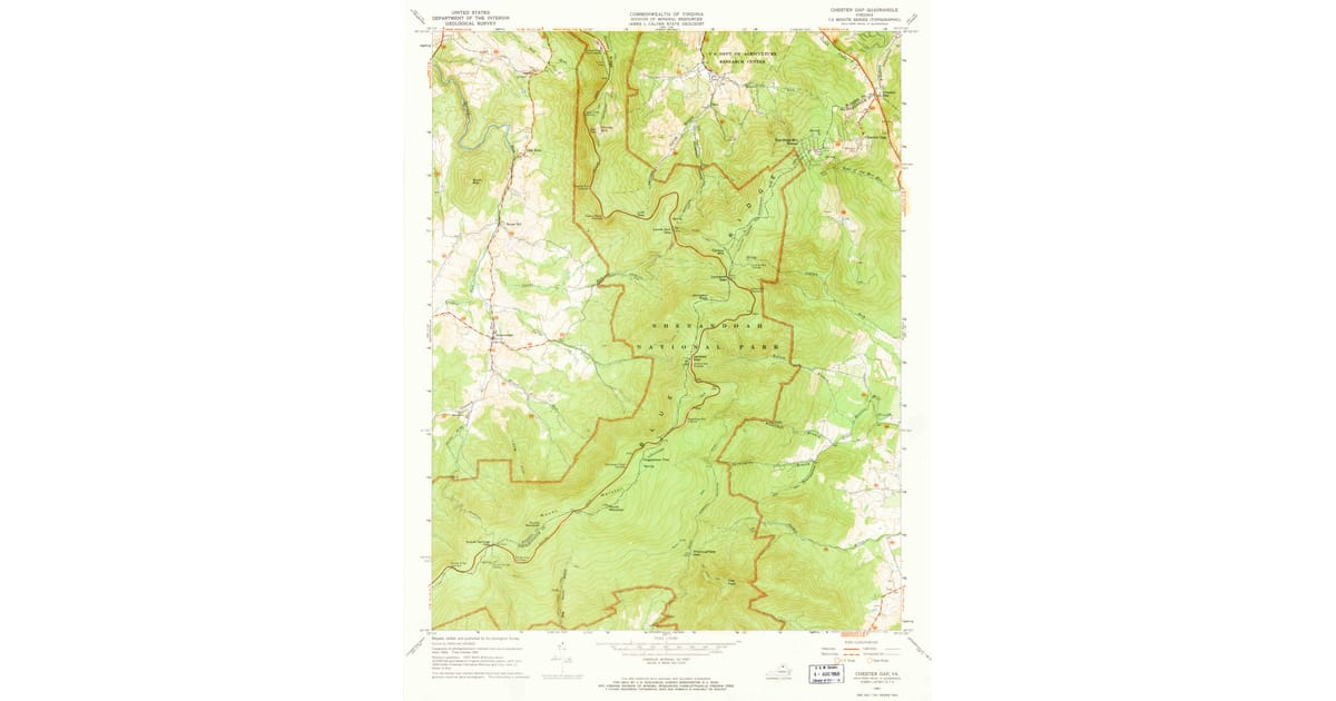 1960s Maps of Lake Front Royal, Warren County | Pastmaps