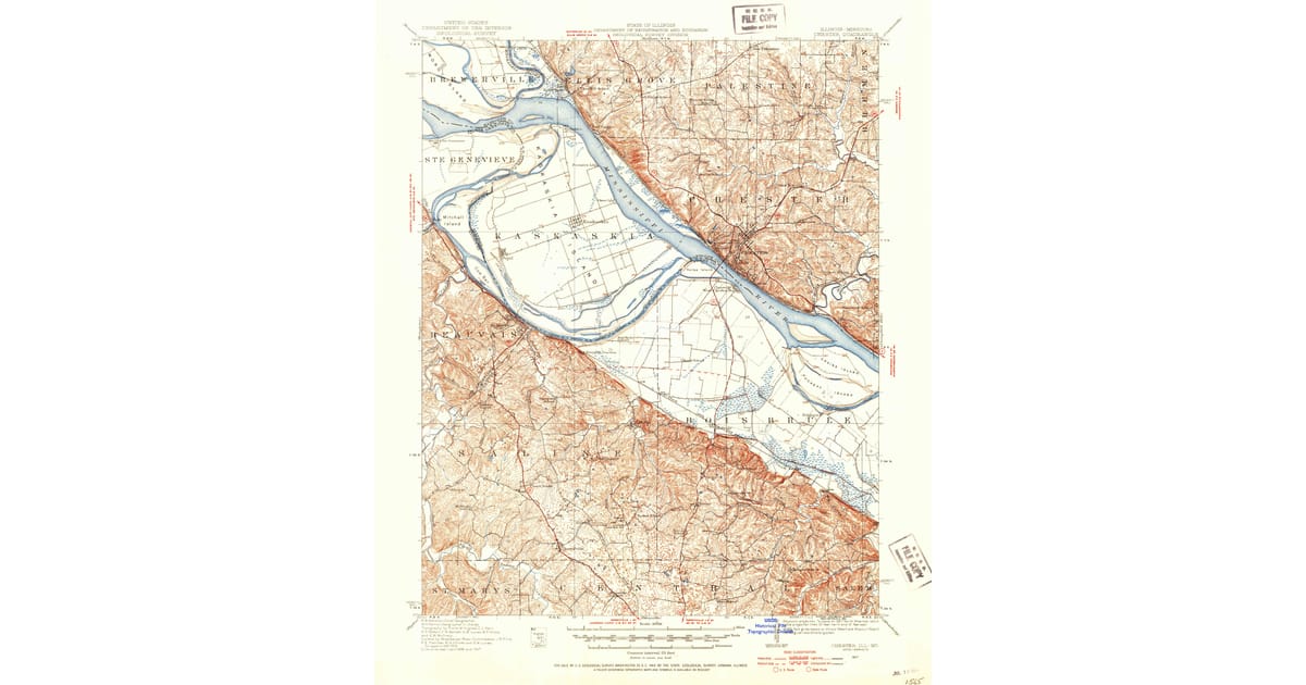 1947 Map of Chester, IL — High-Res | Pastmaps