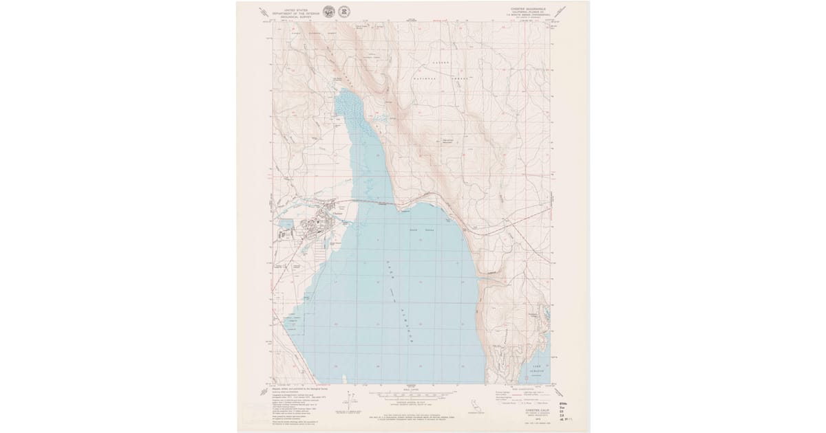 1979 Map of Chester, CA — High-Res | Pastmaps