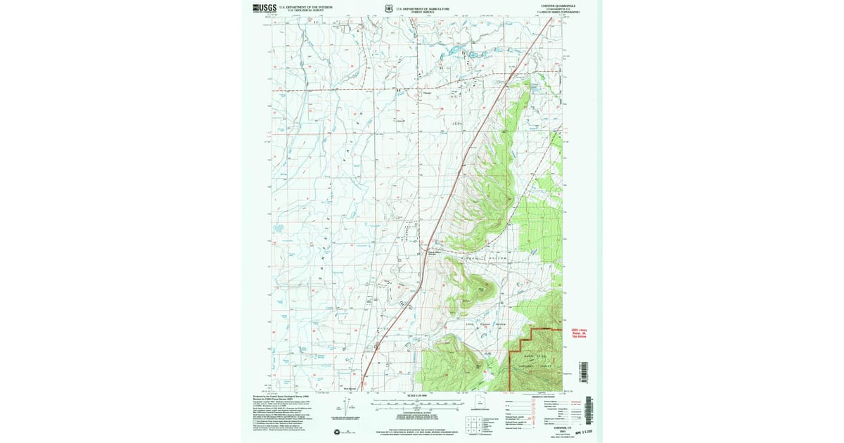 2001 Map of Chester, Sanpete County, UT — High-Res | Pastmaps