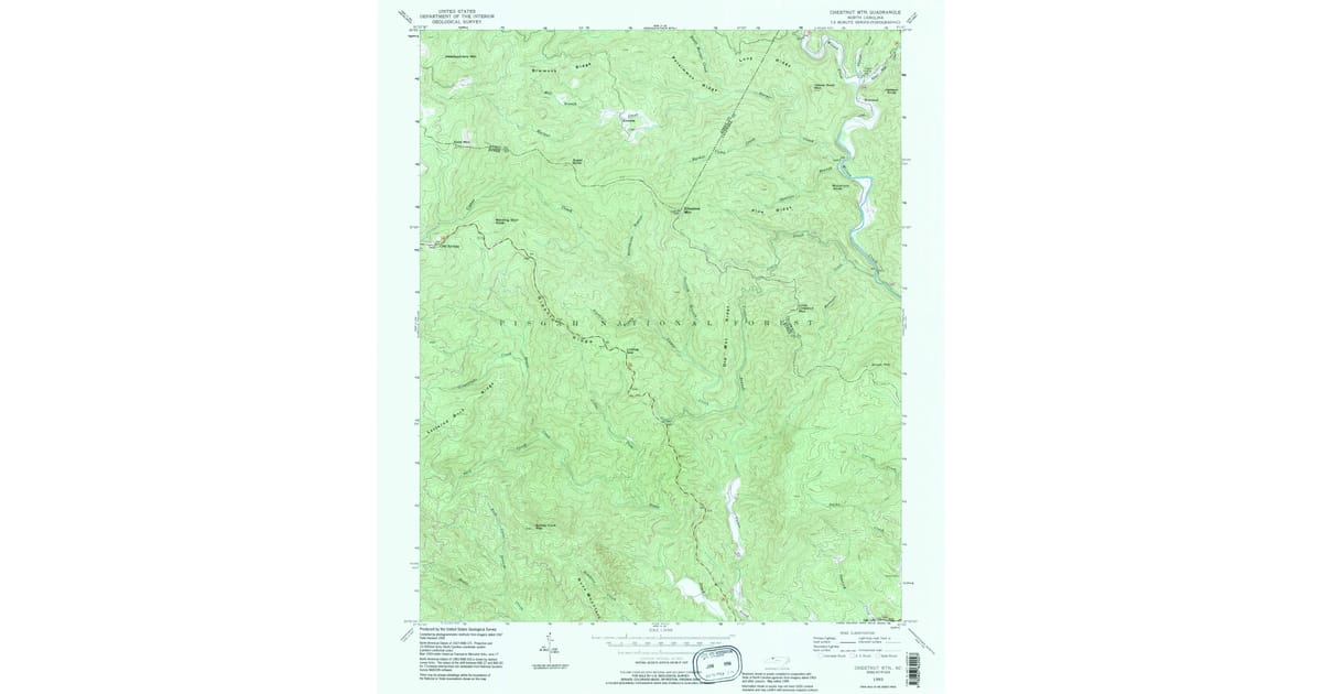1990s Maps of Avery County, NC | Pastmaps