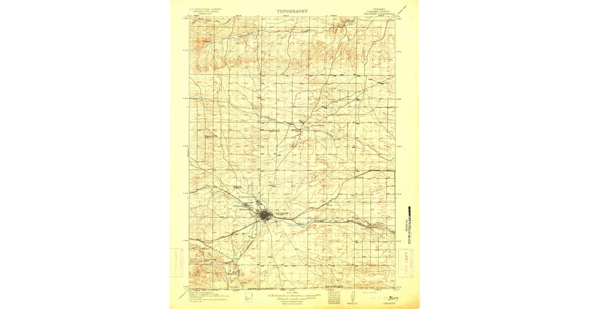 1914 Map of Cheyenne, WY — High-Res | Pastmaps