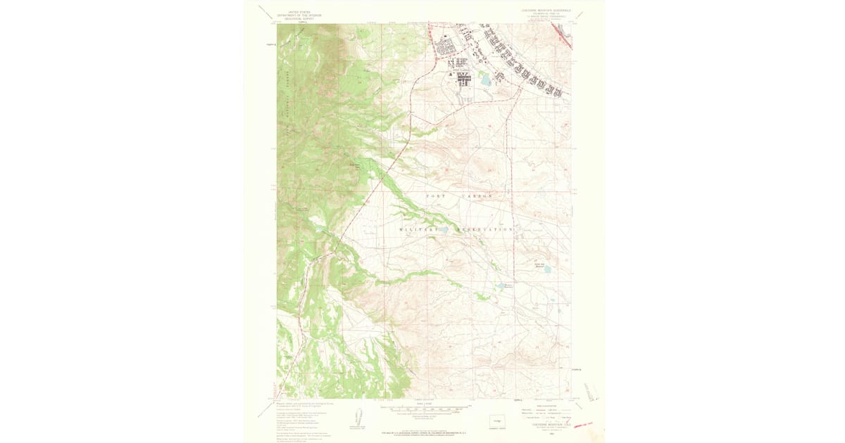 1960s Maps of Fort Carson, CO | Pastmaps