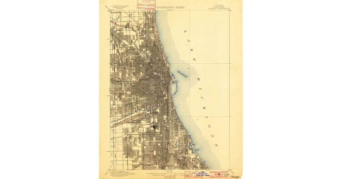 1901 Map of Chicago, IL — High-Res | Pastmaps