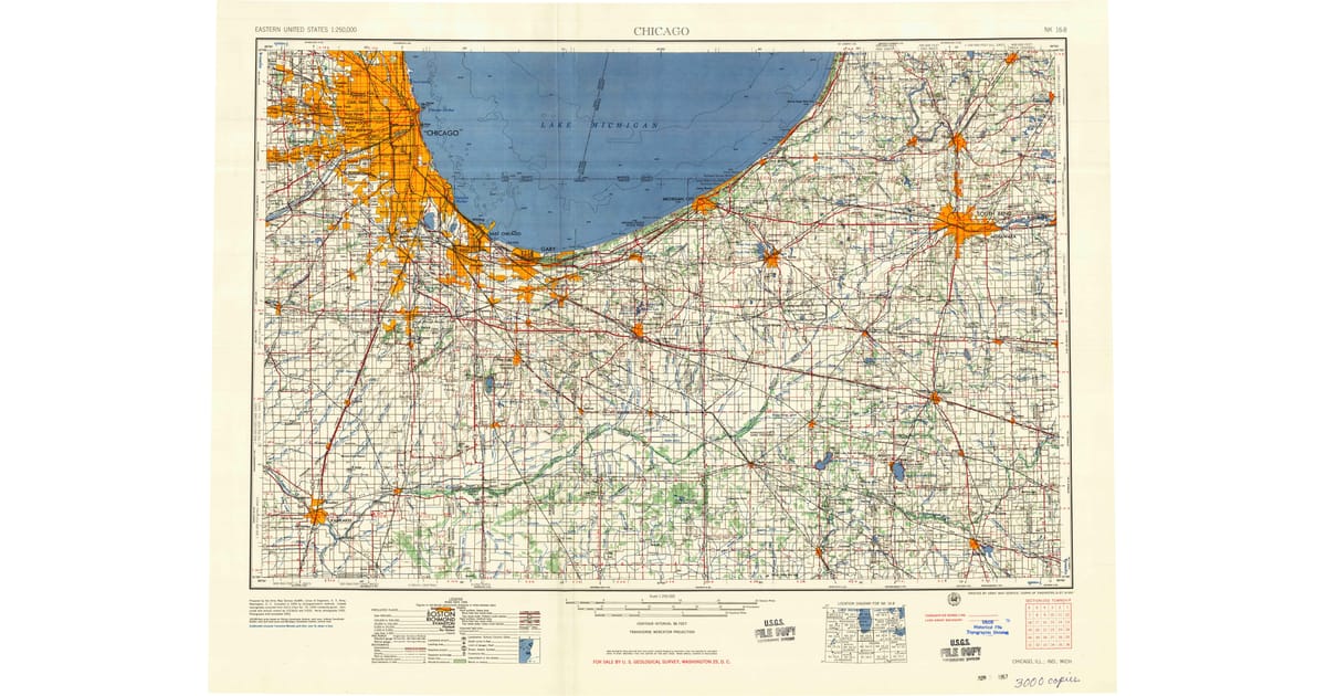 1957 Map of Chicago, IL — High-Res | Pastmaps