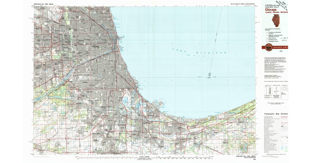 1980s Maps of Homewood, IL | Pastmaps