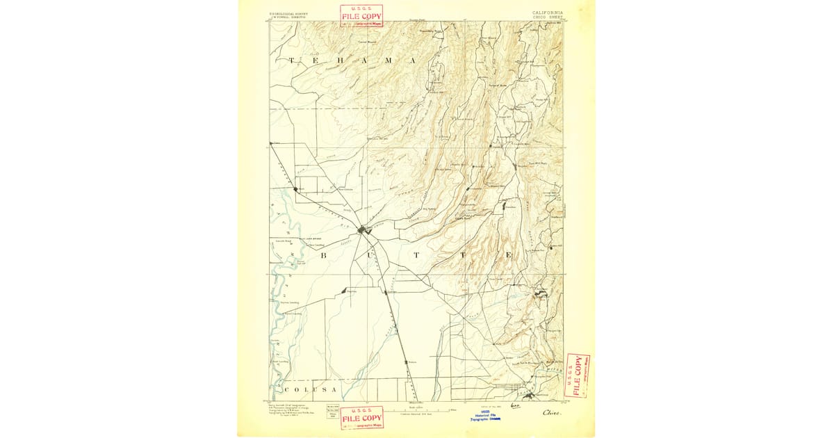 1893 Map of Chico, CA — High-Res | Pastmaps