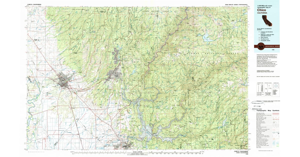 1980s Maps of Stirling City, CA | Pastmaps