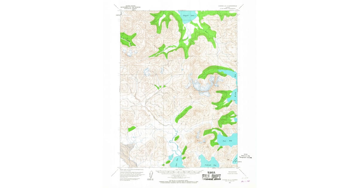1963 Map of Chignik A-3, Lake and Peninsula Borough, AK — High-Res ...