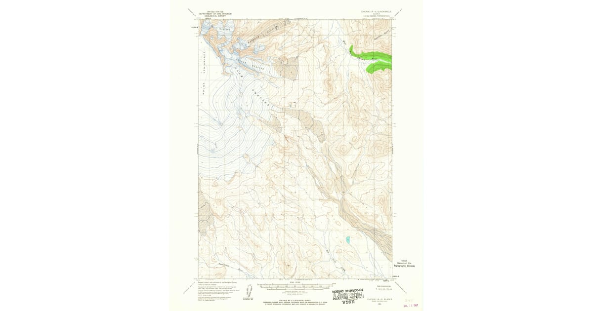 1963 Map of Chignik A-4, Lake and Peninsula Borough, AK — High-Res ...