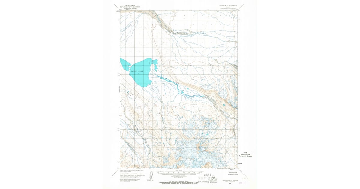 1963 Map of Chignik A-6, Aleutians East Borough, AK — High-Res | Pastmaps