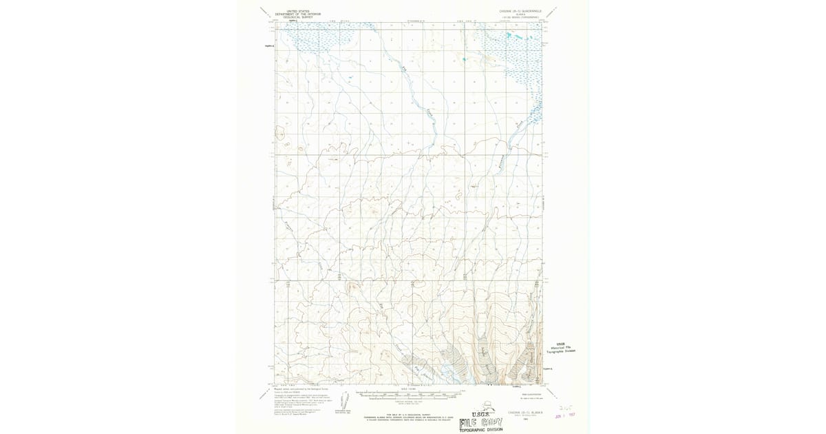 1963 Map of Chignik B-5, Lake and Peninsula Borough, AK — High-Res ...