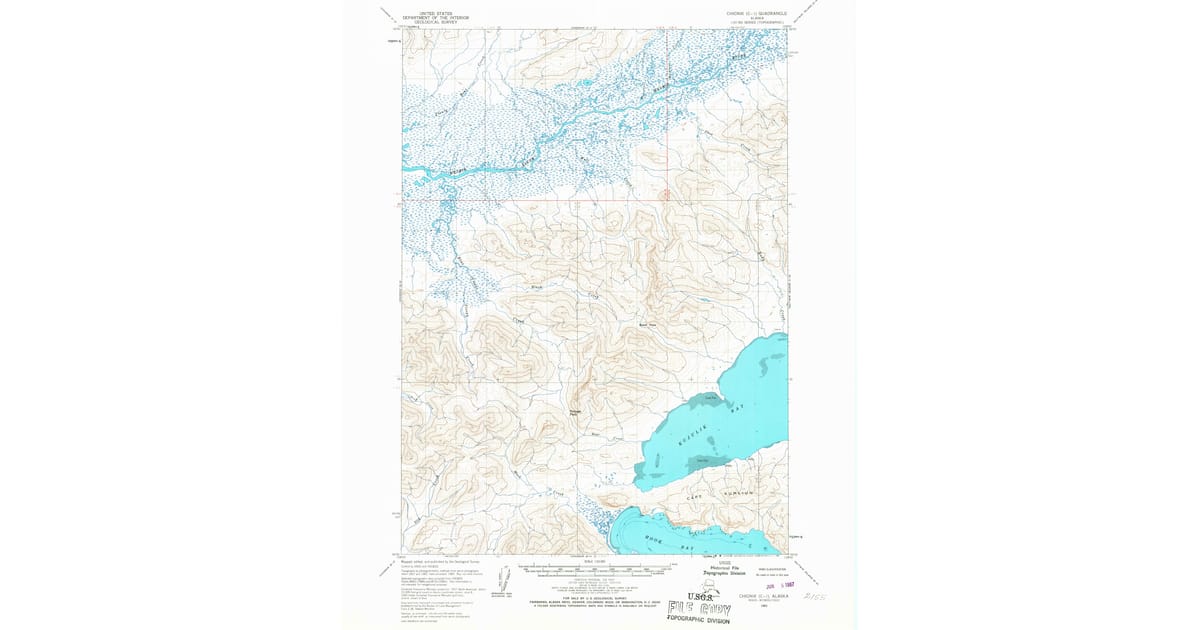 1963 Map of Chignik C-1, Lake and Peninsula Borough, AK — High-Res ...