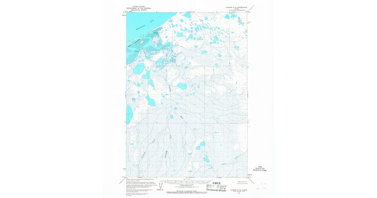 1963 Map of Chignik C-4, Lake and Peninsula Borough, AK — High-Res ...