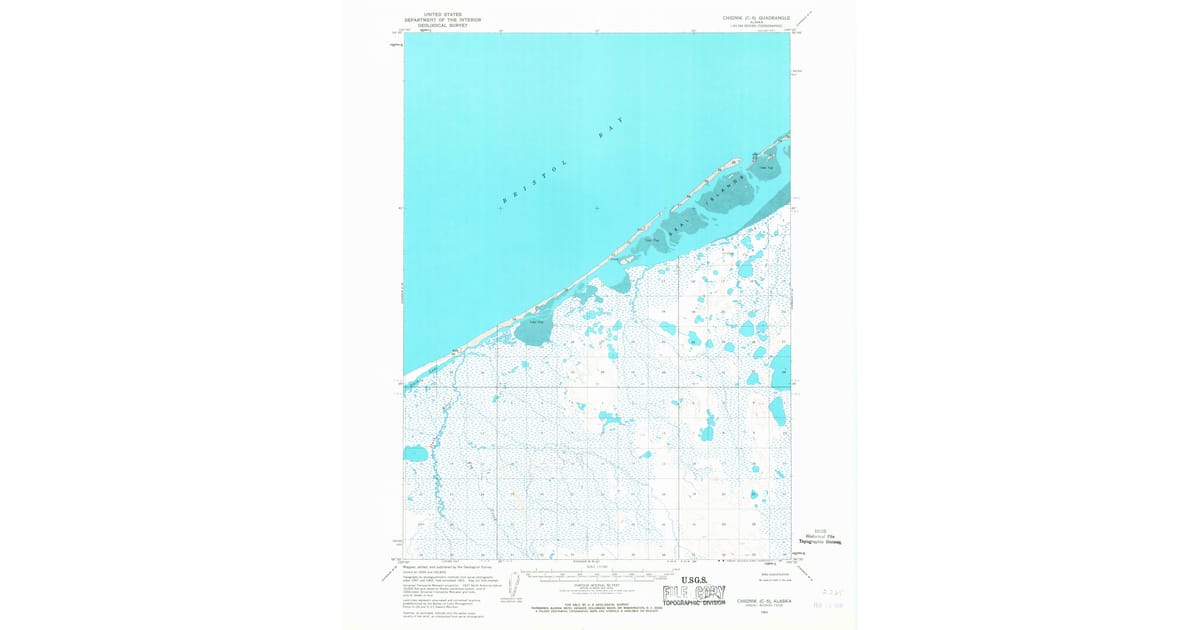 1963 Map of Chignik C-5, Aleutians East Borough, AK — High-Res | Pastmaps
