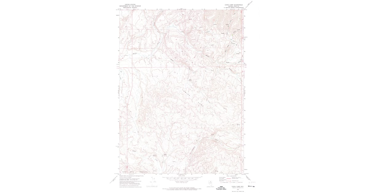 1970 Map of China Camp, Elko County, NV — High-Res | Pastmaps