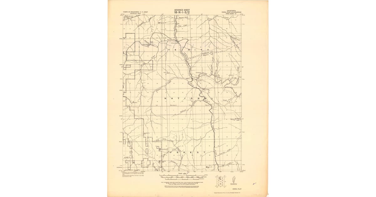 1922 Map of China Flat, Humboldt County, CA — High-Res | Pastmaps