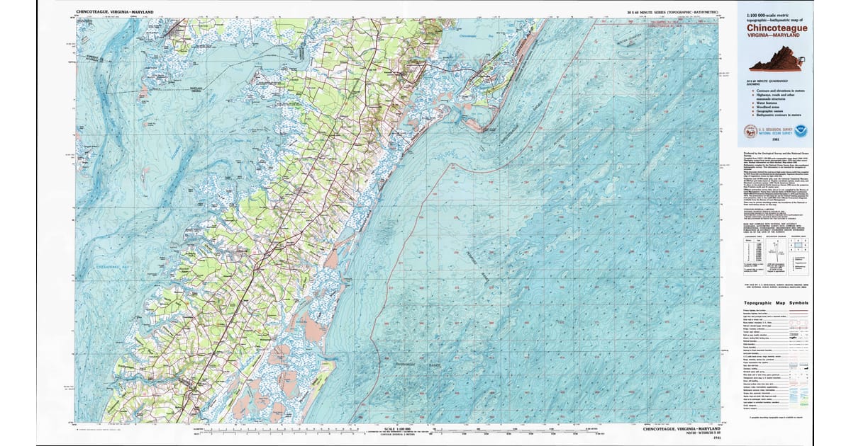 1980s Maps of Wallops Island, VA | Pastmaps