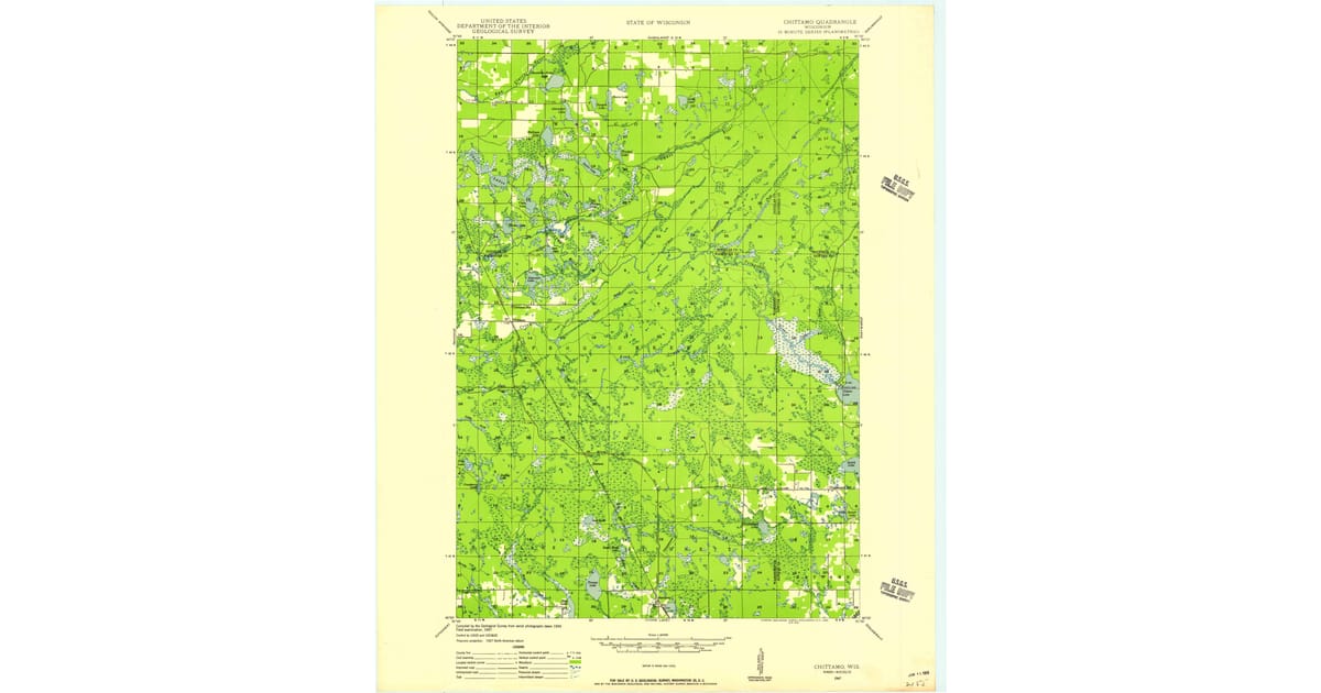 Old Historical Maps of Washburn County, WI | Pastmaps