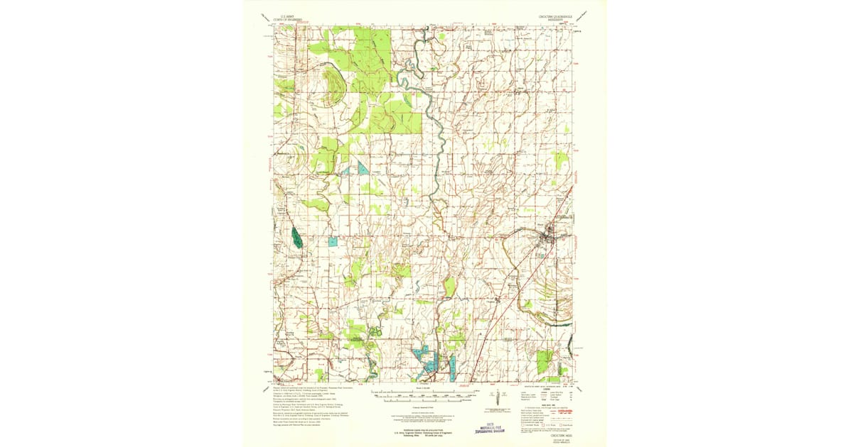 1969 Map of Choctaw, Bolivar County, MS — High-Res | Pastmaps