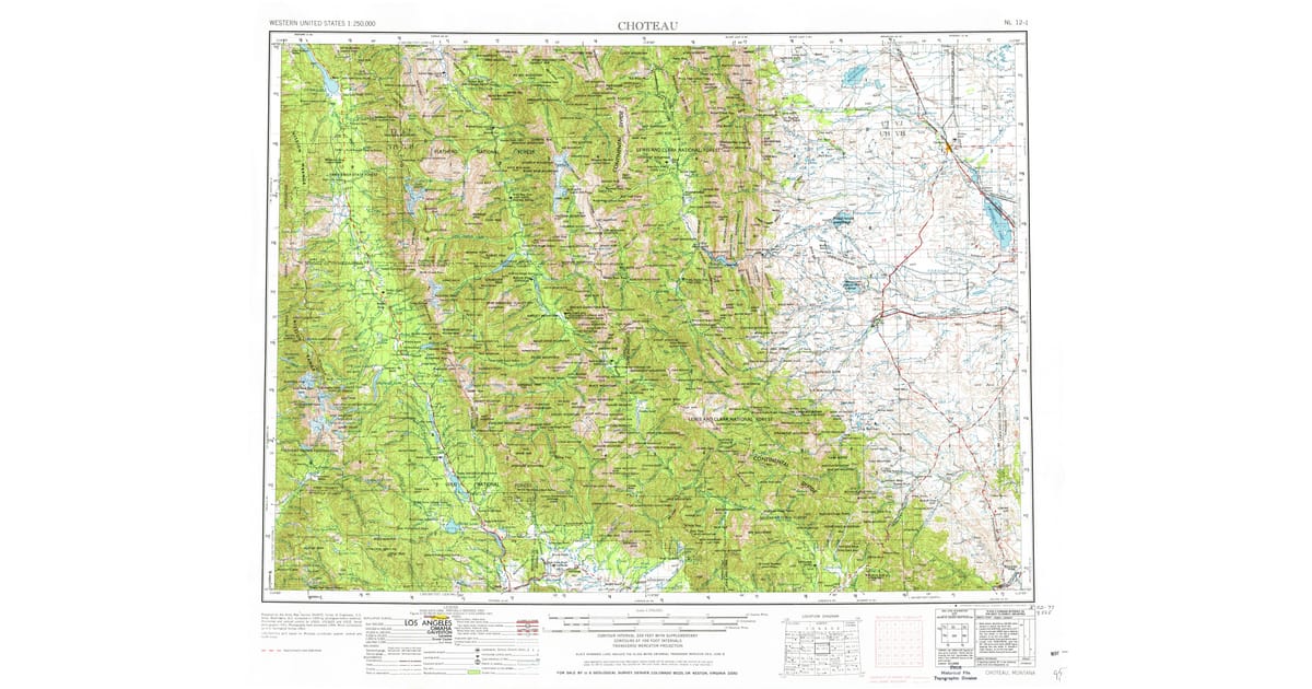 1970s Maps of Lower Ellis Place, MT | Pastmaps